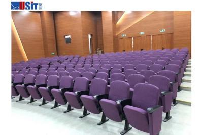 China Auditorium Chairs with Writing Table Folding Seat for Theater Lecture Hall Conference 550x485x915mm for sale