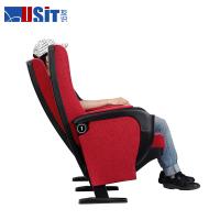 China CA117 Fire Retardant Cinema Theater Seats with Cupholder Armrest 150mm Seat Cushion for sale