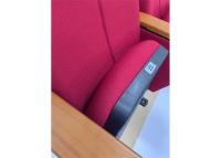 China Audit Customizable Church Auditorium Chairs With Wooden Writing Pad for sale