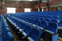 China Custom Aluminum Auditorium Chair 580mm Center with High Density Foam for Theater Conference Room for sale