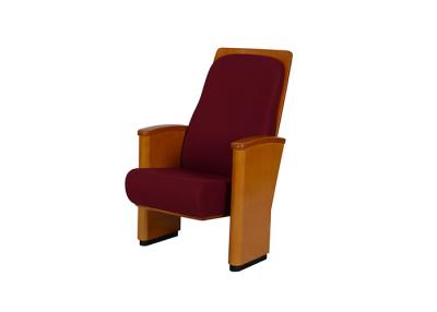 China BS5852 Auditorium Church Seating with 18mm Plywood Outer Back Theater Hall Arm Chair for sale