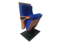 China Aluminum Alloy Foldable Movie Theater Seating 580mm Center with Plywood Outer Back for sale
