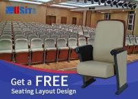 China BS5852 USIT Aluminum Theater Chair 580mm Center to Center Folding Tip Up Auditorium Seating for sale