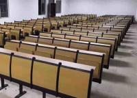 China Lecture Hall College Chair And Desk Folded Soft Cushion for sale