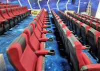 China Commercial Theater Recliner Sofa Foldable Movie Seats with Plastic Cup Holder 5 Year Warranty for sale
