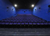 China Luxury Leather Theater Seating Folding Foam Density Cinema Chairs with Aluminium Alloy Feet 5 Year Warranty for sale