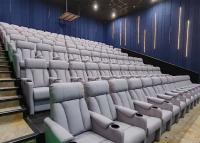 China CA117 Fireproof Cinema Theater Seating with PP Cup Holder 580mm Center Distance for sale