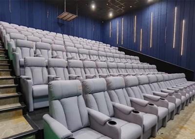 China CA117 Fireproof Cinema Theater Seating with PP Cup Holder 580mm Center Distance for sale