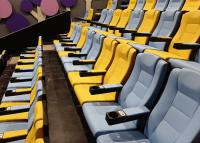 China CA117 Fireproof Cinema Theater Seating with PP Cup Holder 580mm Center Distance for sale