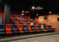 China Fire Resistant Public Cinema Chair 580mm Center Distance Soft Cushioned Theater Seating for sale