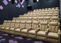 China USIT Modern Cinema Theater Seating with PP Cupholder 580mm Center Distance for sale