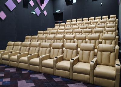 China USIT Modern Cinema Theater Seating with PP Cupholder 580mm Center Distance for sale