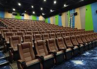China Anti Rust Public Theater Seating Movie Theater Furniture with Plastic Cup Holder 580mm Center Distance for sale