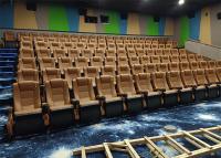 China Anti Rust Public Theater Seating Movie Theater Furniture with Plastic Cup Holder 580mm Center Distance for sale