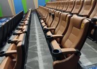 China Anti Rust Public Theater Seating Movie Theater Furniture with Plastic Cup Holder 580mm Center Distance for sale