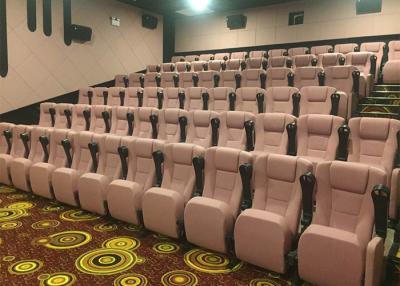 China CA117 Cup Holder Armrest Movie Theater Seats High Density Foam Fabric 580mm for sale