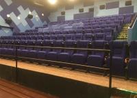China CA117 Cup Holder Armrest Movie Theater Seats High Density Foam Fabric 580mm for sale