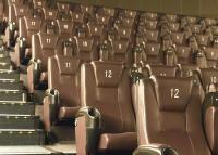 China USIT Fireproof Foam Cinema Theater Seating 580mm Center Distance Movie Chair for sale