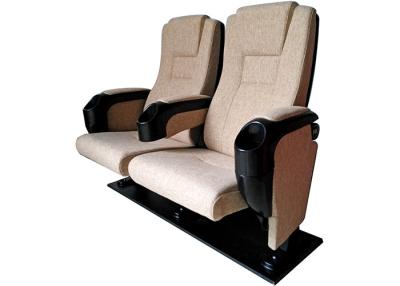 China BS5852 Public Theater Chairs Comfortable Cinema Seats 580mm Center Distance Plywood Back for sale