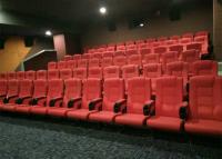 China BS5852 Public Theater Chairs Comfortable Cinema Seats 580mm Center Distance Plywood Back for sale
