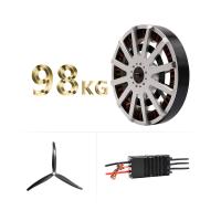China 23850 98KG Thrust High Torque DC Outrunner Brushless Motor 24s 300A Esc 55 Inch Propeller for Paramotor Airplane Evtol Airboat for sale