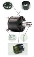 China 25KW MP 120100 KV80 Outrunner Brushless Motor for Electric Paramotors and Electric Go-karts for sale