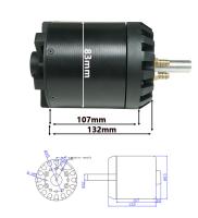 China Freerchobby 83100 14S 8000W 200KV Brushless Motor Watercooling Permanent Magnet Explosion-Proof for Efoil Ejet Boards Ebike for sale