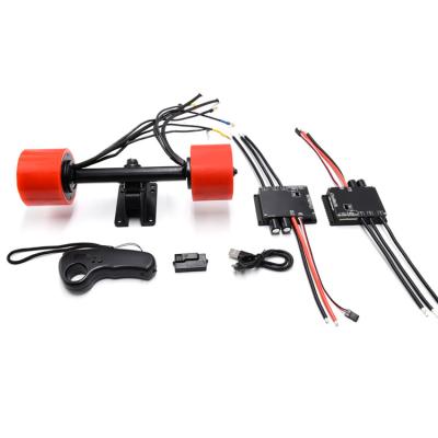 China Dual Drive 72mm Diameter Brushless Inwheel Hub Motor With Esc and Remote Combo for Electric Skateboard for sale