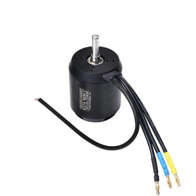 China 6374 190KV 3250W Dual Hub Belt Direct Drive Dc Brushless Motor for Electric Skateboard Robot Scooter Go Kart Ect for sale
