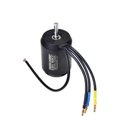 China 6384 190KV 4000W Dual Hub Belt Direct Drive Dc Brushless Motor for Electric Skateboard Robot Scooter Go Kart Ect for sale