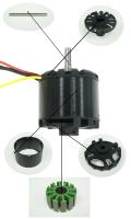 China 8072 Powerful Electric Esk8 Brushless Motor 6000W DC Motor for Ebike Electric Skateboard with VESC Motor Controller for sale