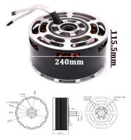 China MP240110 Coaxial Motor (160kw) Two Stator CW&CCW Brushless Commutation Explosion-Proof DIY Helicopter for sale