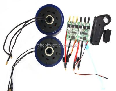 China New Arrival 2 Wheel MP83mm Hub Motor 3000W With Truck for Electric Skateboard Can Be With Hall Sensor for sale