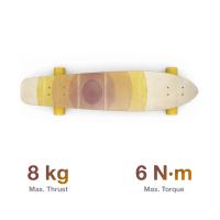 China EVCRAFT Terra 6354 6355 6374 170kv 190kv 230kv Motorized Belt Hub off Road Electric Skateboard Brushless Motor for sale