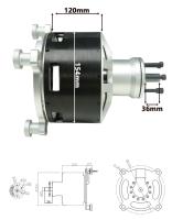 China FRC 154120 Kv50  High  Efficiency DC Brushless Multirotor Motor for Brushless Electric Motor for sale