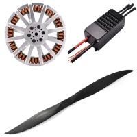 China 30KW MP23850 Brushless Motor 24s 300A Esc and T6318 Inch Propeller for Airboat Kit Aircraft Airdrives Hovercraft for sale