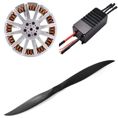 China 30KW MP23850 Brushless Motor 24s 300A Esc and T6318 Inch Propeller for Airboat Kit Aircraft Airdrives Hovercraft for sale