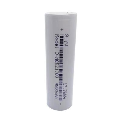 China Rechargeable 21700 Li Ion Battery Cell 3.7V 4800mAh 800 Cycles for sale