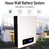 China LiFePO4 Lithium Battery Pack 10kWh 48V 200Ah 51.2V Wall Energy Storage for sale