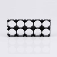 China 18650 Battery Cell Holder 2s5p 4s5p 6s5p 8s5p ABS Splicing Bracket 18.4mm Hole for sale