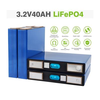 China Rechargeable 3.2V 40Ah LiFePO4 Prismatic Cell for Heavy Truck Forklift for sale
