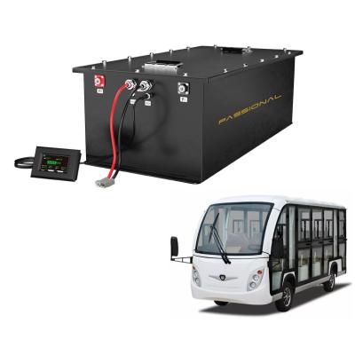 China 72V 230Ah Lithium LiFePO4 EV Battery Pack for Electric Sightseeing Campus Mini Bus Street Sweeper for sale