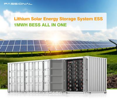 China Containerized LFP Battery Energy Storage Station 150kW 2MWh Solar Power System for sale