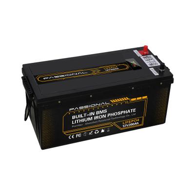 China Portable 12V 300Ah LiFePO4 Battery Waterproof Lithium Ion LFP Battery Pack for sale
