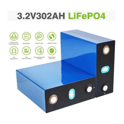 China 3.2V 302Ah LiFePO4 Prismatic Cell Rechargeable Long Cycle Life for Residential ESS for sale