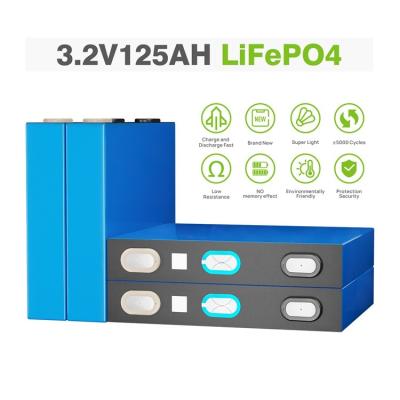 China LiFePO4 Prismatic Cell 125Ah 3.2V Residential Energy Storage Battery 3500 Cycles for sale