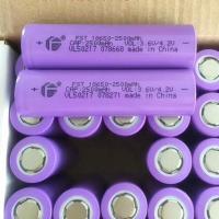 China FST 2500mAh 3.7V 3C Rechargeable Li-Ion 18650 Battery Cell Purple for sale