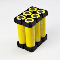 China 18650 Battery Holder Bracket 2X3 ABS+PC Battery Support 19mm Spacing 18.5mm Cell for sale