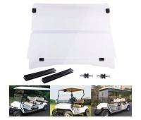 China OEM Acrylic Flip Folding Clear Club Car Windshield For Golf Cart / YAMAHA for sale