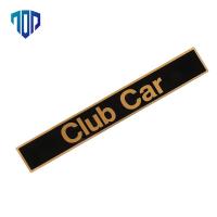 China 102502601 Club Car Precedent Black & Gold Name Plate for sale